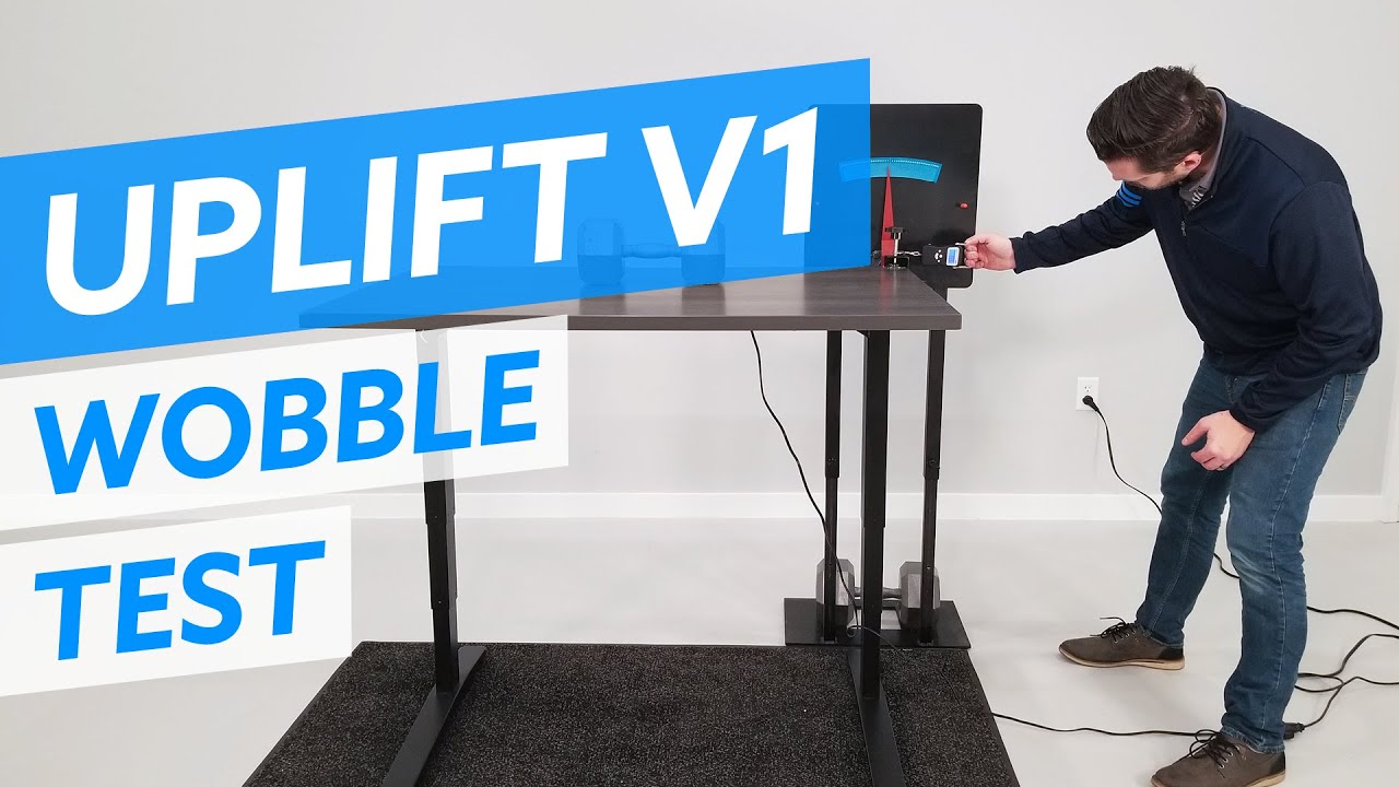WobbleMeter: Wobble Deflection Tests For Uplift Desk V1 - YouTube