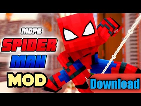 How to Download Spider man Mod in Minecraft pe | spider man addon for ...