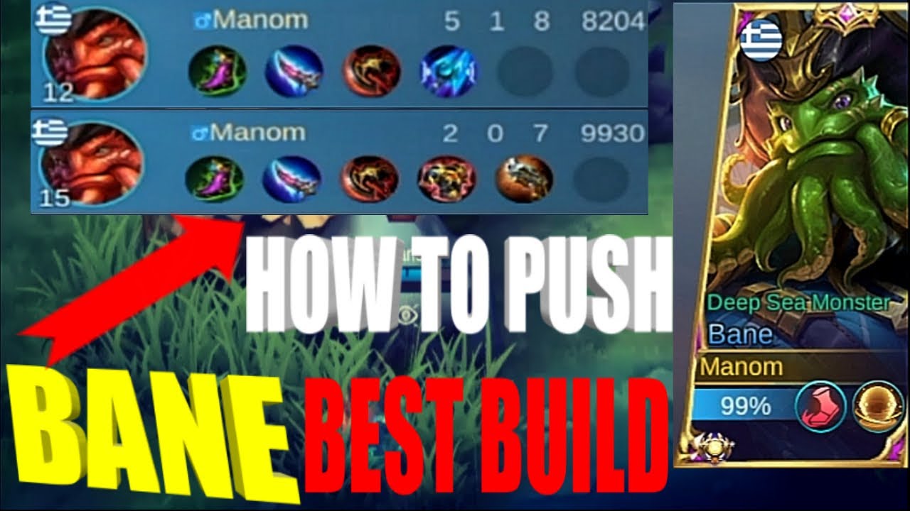 Bane Tutorial For Carry & Push! | Bane Best Build 2023 | Mobile Legends ...