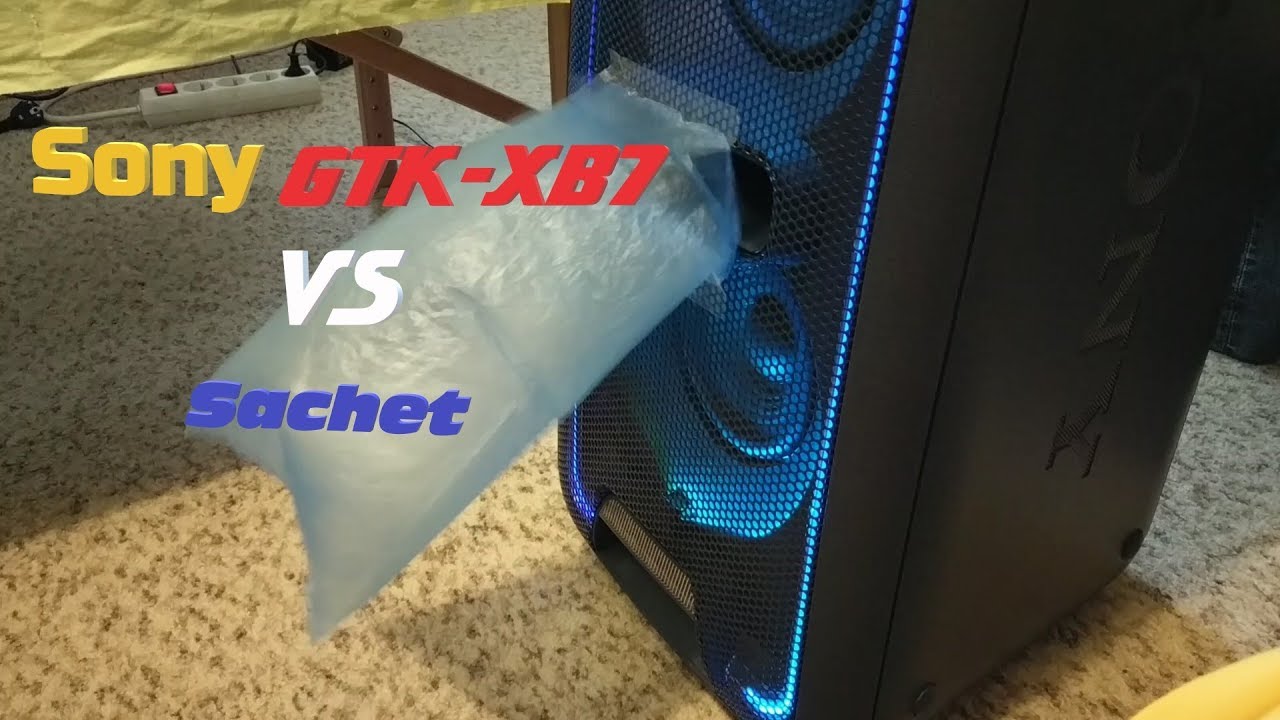 Sony GTK-XB7 vs. Sachet 🔊 - YouTube