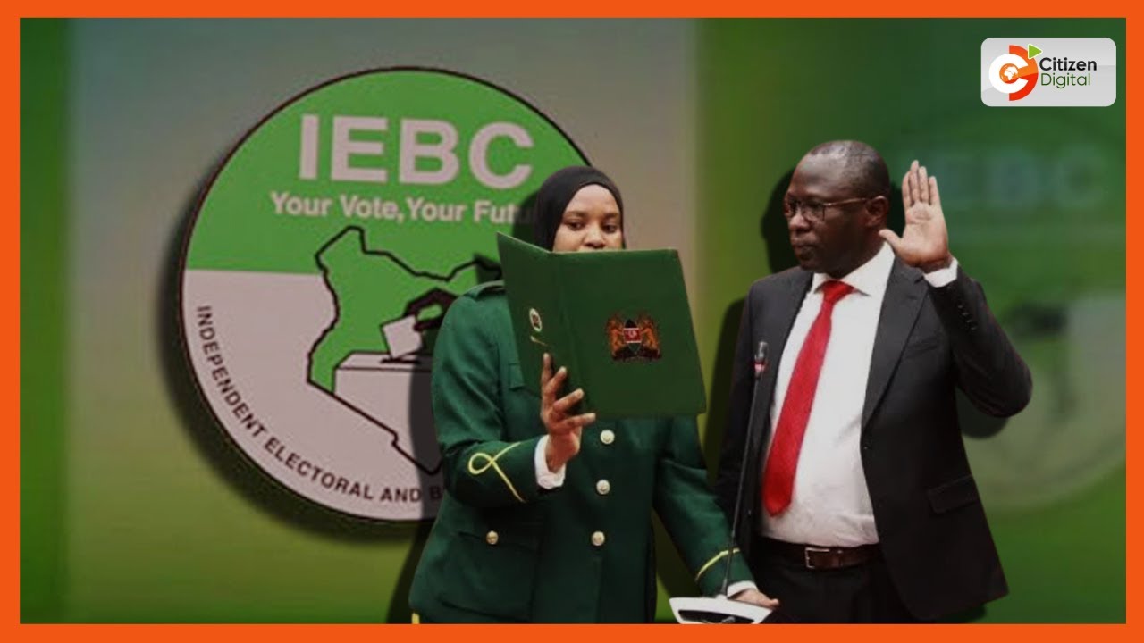 A full in tray awaits newly sworn in IEBC Commissioners - YouTube