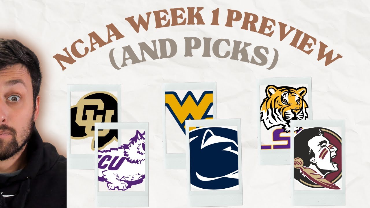 Which College Football Week 1 Games Excite Me? (Week 1 Preview & Picks ...