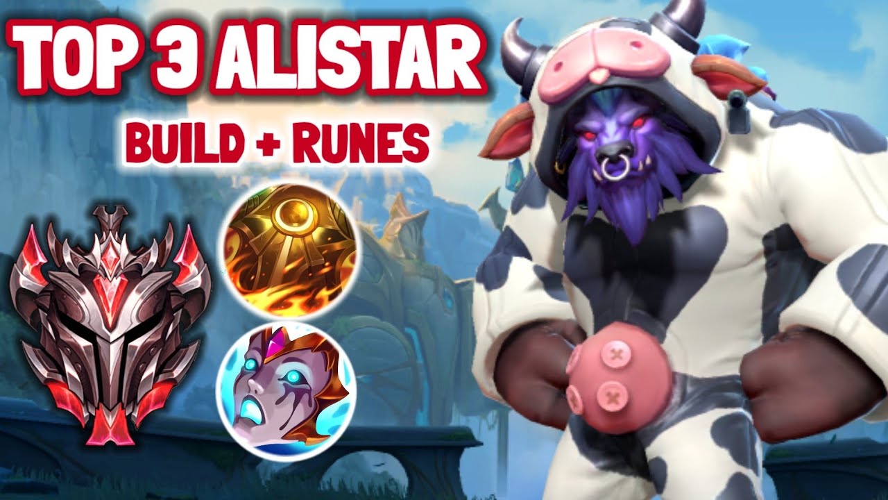 Wild Rift Top 3 Alistar - GrandMaster Full Ranked - YouTube