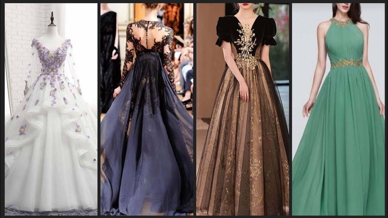 Stunning & elegant long gown designs ideas 2024/25 - YouTube