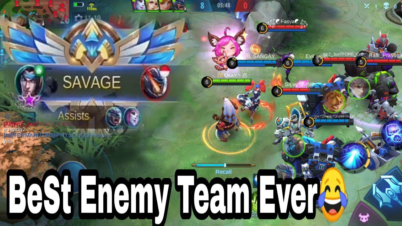 Enemy team Gave Me Free Savage|Best Enemy Team Ever| - YouTube
