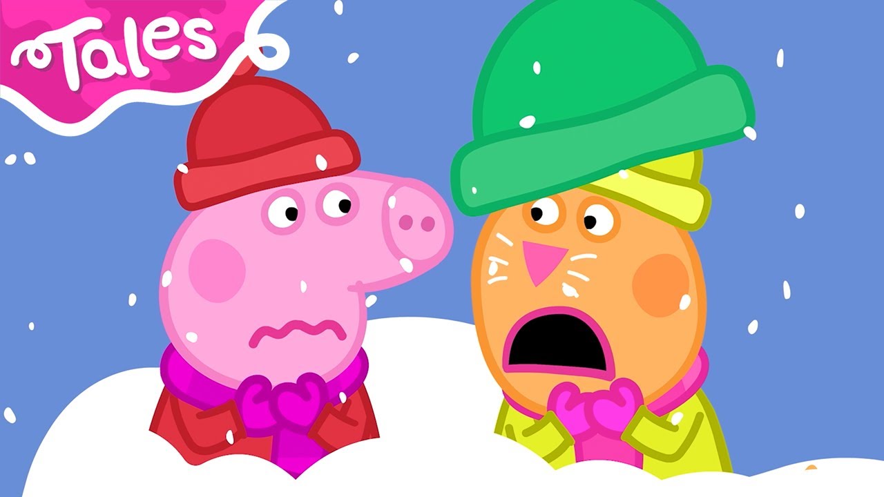 The BIG Freeze 🥶 Peppa and Candy Catch a Cold 🤧 | Peppa Pig Tales Full ...