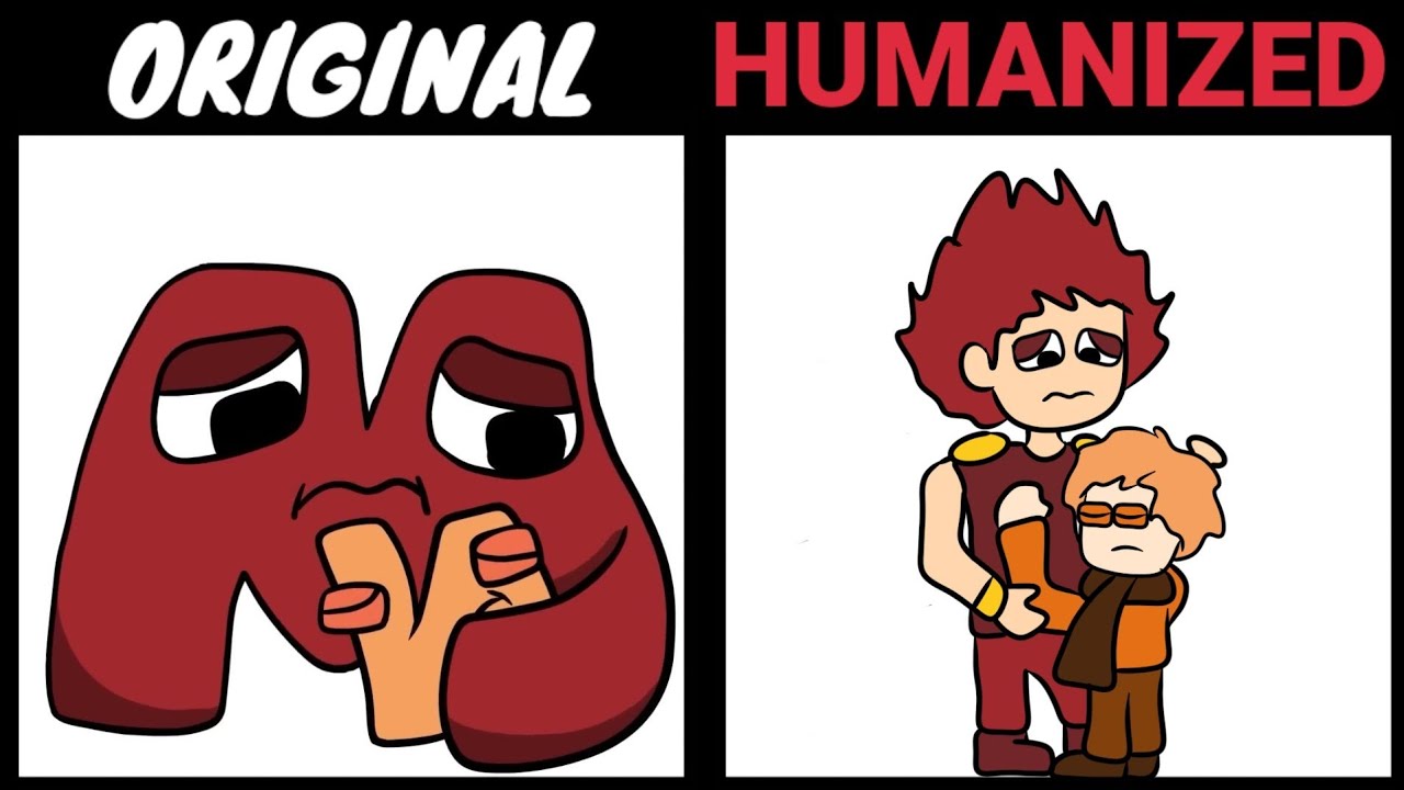 Alphabet lore Hug (Humanized) - YouTube