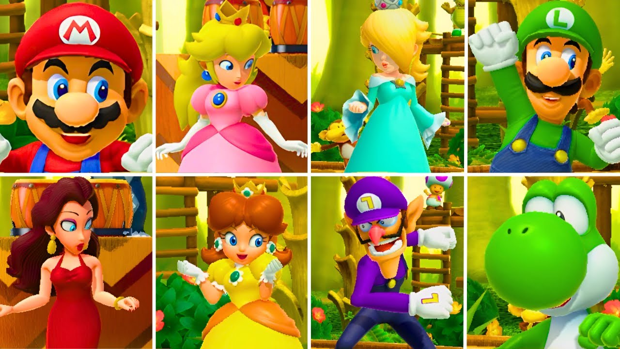 Super Mario Party Jamboree - All Characters Dancing Animations - YouTube