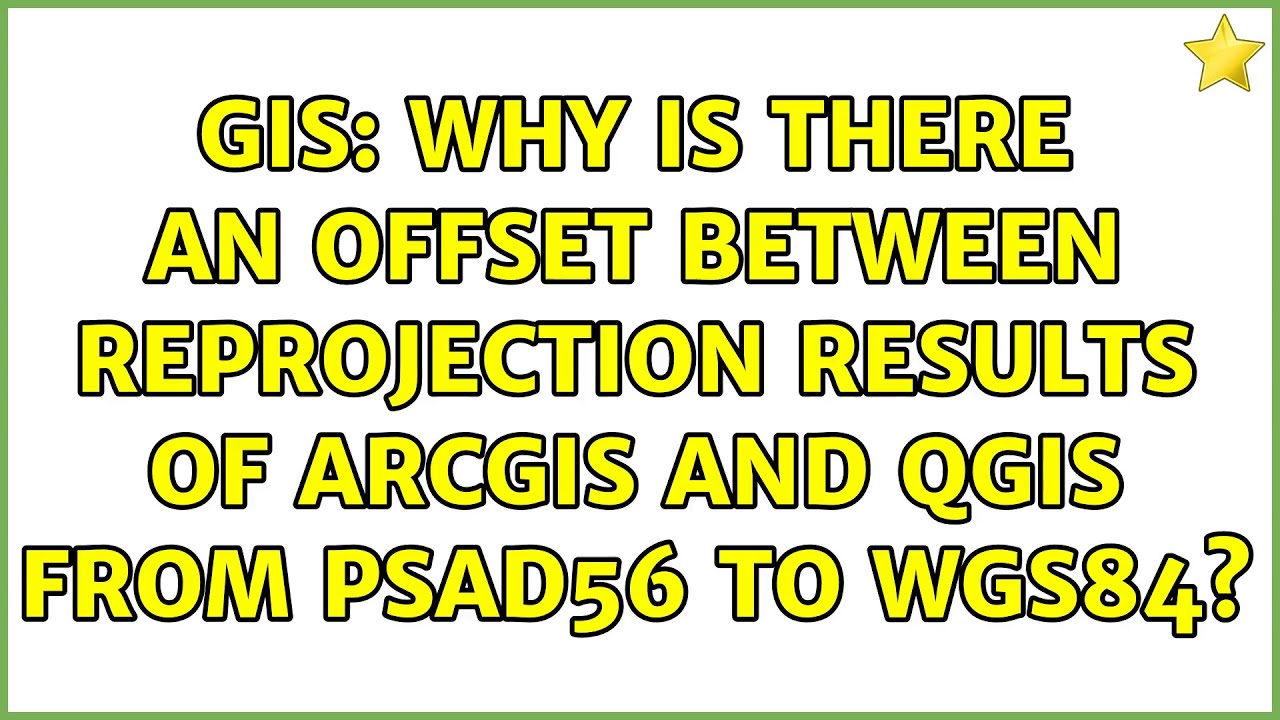 GIS: Why is there an offset between reprojection results of ArcGIS and ...
