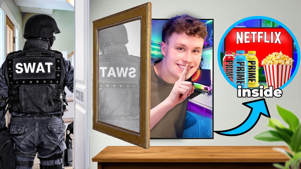 I built a SECRET ROOM to hide from a BOUNTY HUNTER! - YouTube