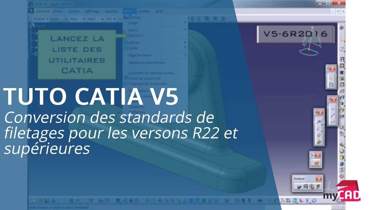 Tuto CATIA V5 - Conversion des standards de filetages pour les versions ...