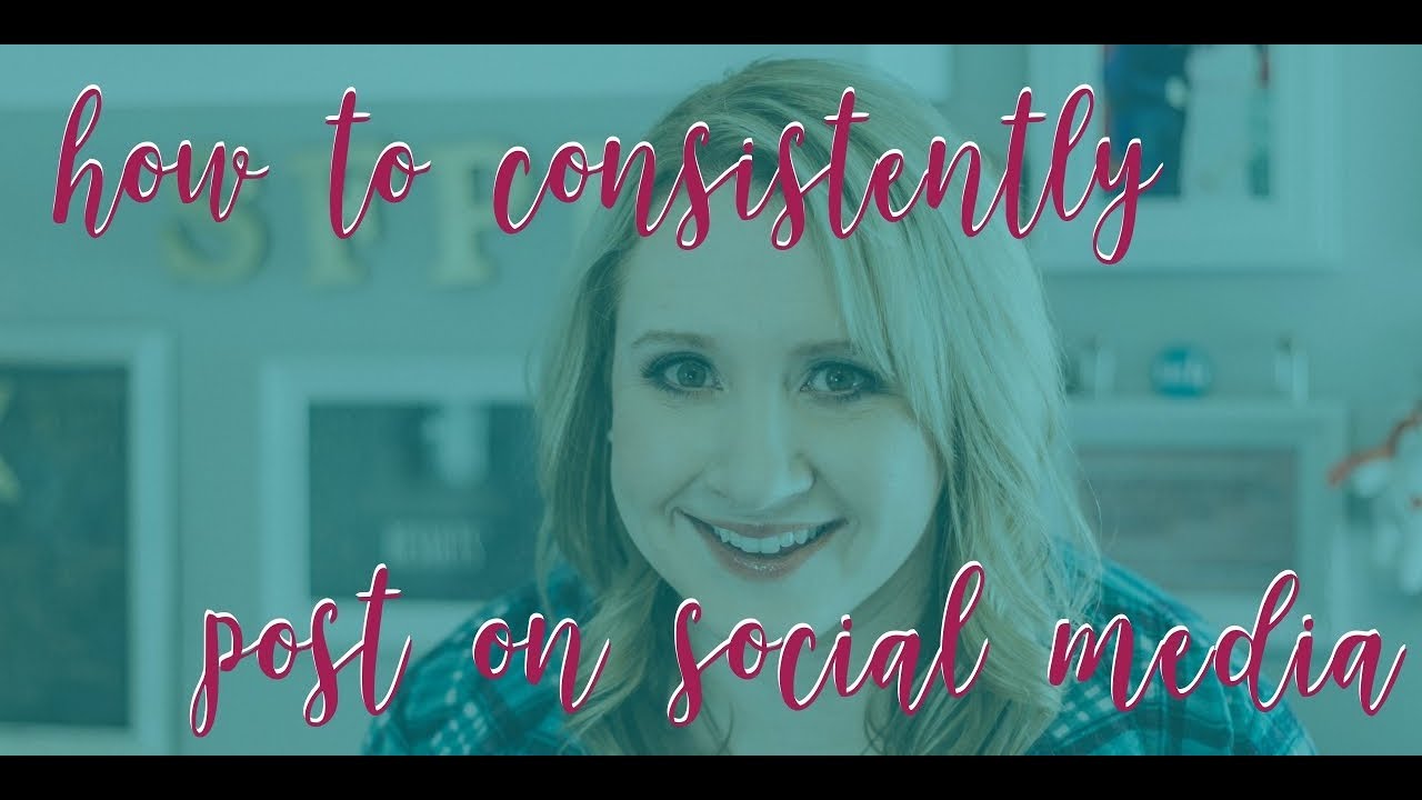 How to Be Consistent with Social Media Posts - YouTube