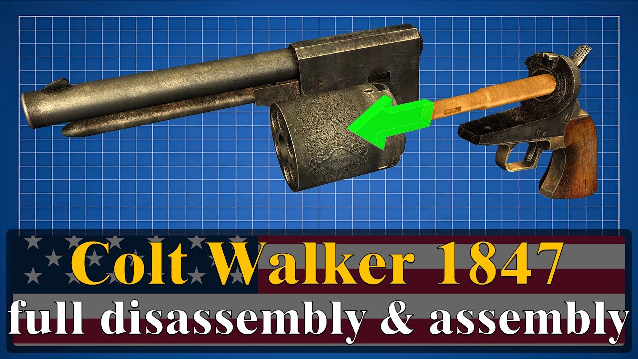 Colt Walker 1847: full disassembly & assembly | World of Guns - YouTube
