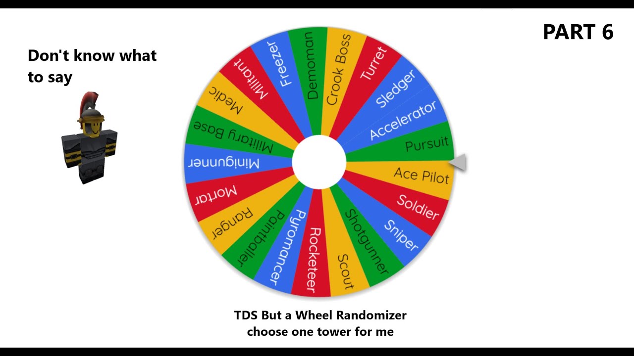 Roblox | TDS But Wheel Randomizer Choose One Tower for me Part 6 - YouTube