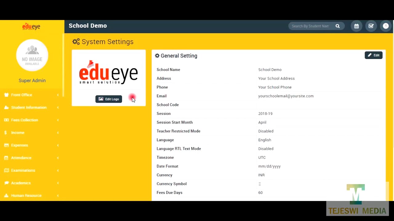 EDUEYE SMART SOLUTION - Login and Configuration - YouTube