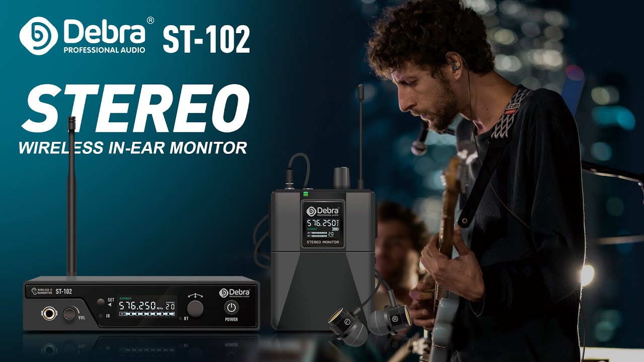 NEW D Debra ST-102 Stereo In Ear Monitor System - YouTube