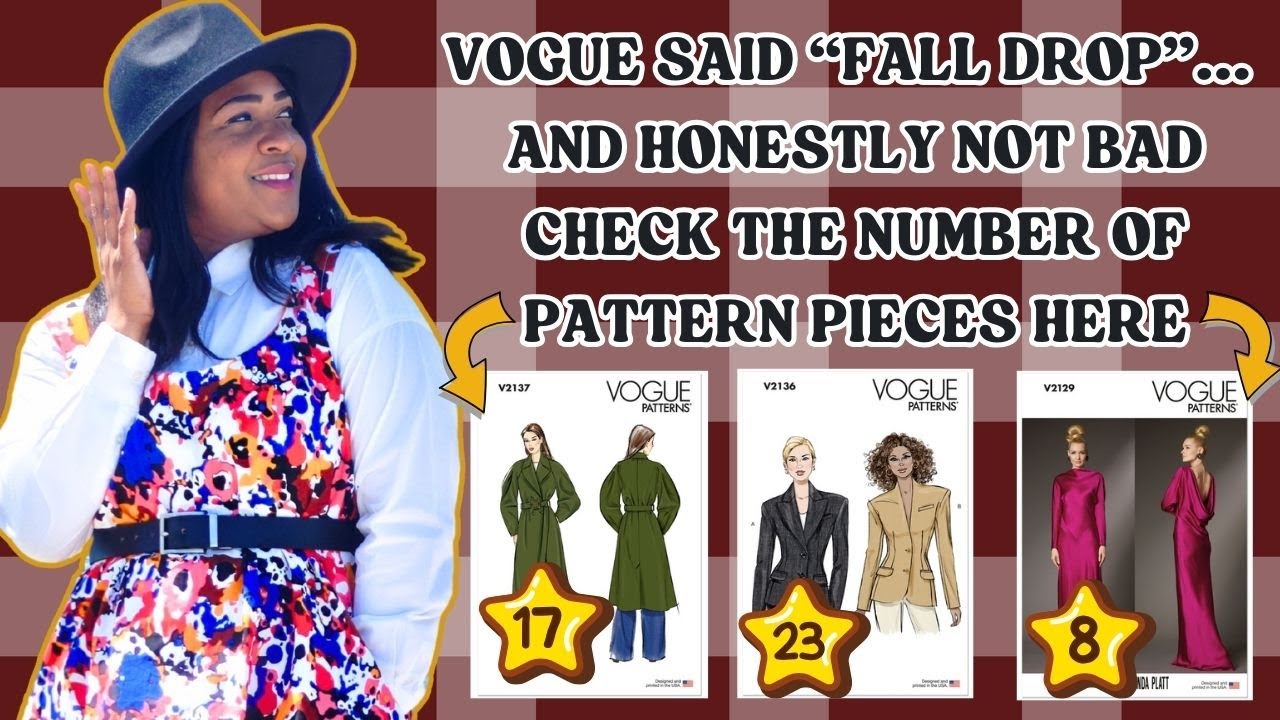Vogue Said Fall Drop, but the Pattern Pieces are 😶 | CHECK IT OUT!! 👀 ...