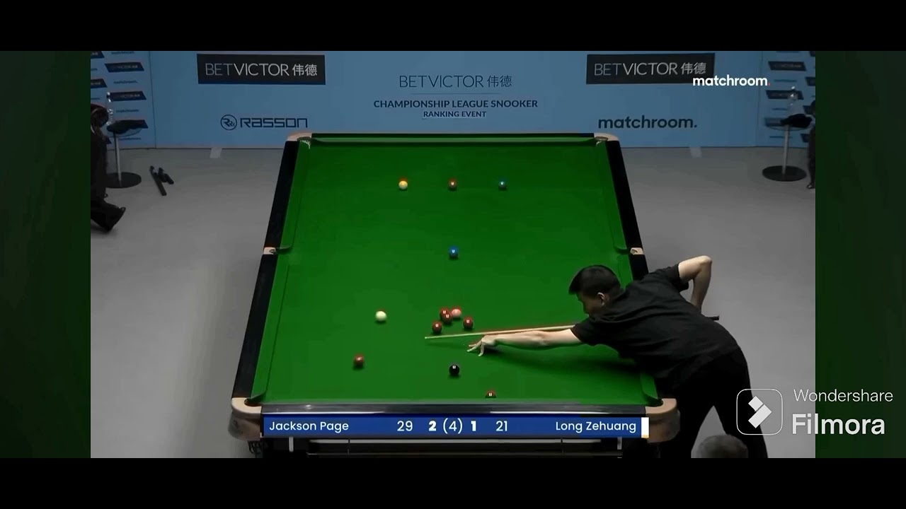 Unsuccessful attempt at a snooker push shot (foul) but it is still a ...