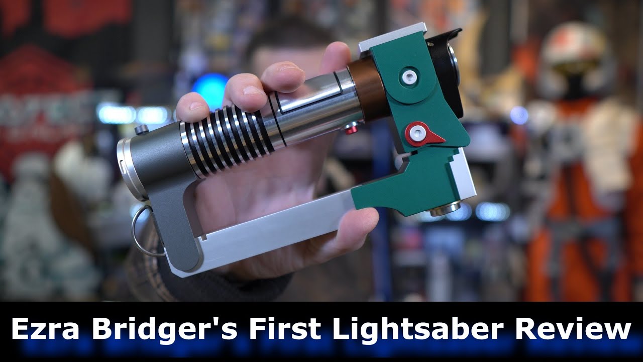 Star Wars: Ezra Bridger Custom Lightsaber Review - YouTube