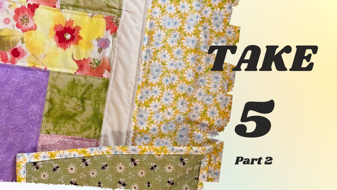 5 minutes, 5 fabrics, 5 hours to make a Quilt - YouTube