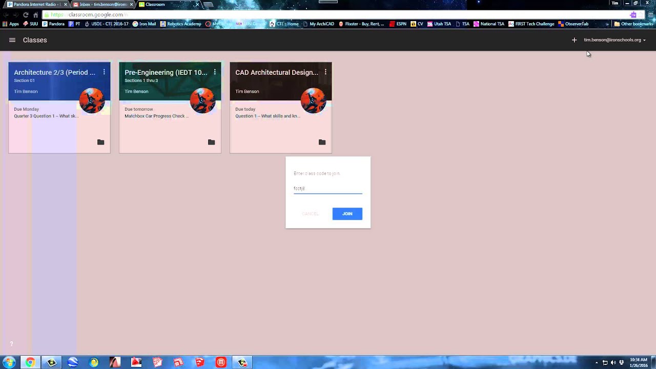 Signing into Google classroom - YouTube