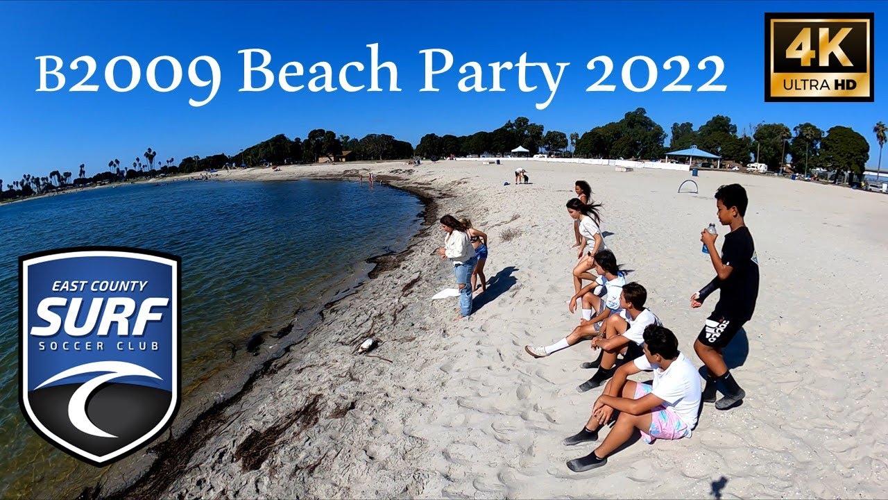 B2009 Team Beach Party - East County Surf Soccer - YouTube