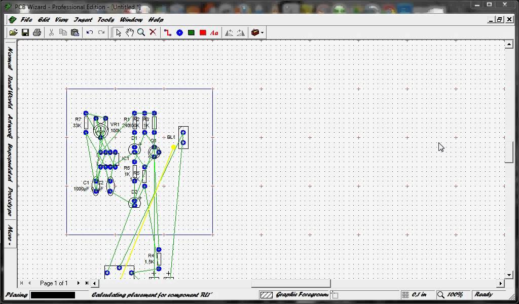 prueba de circuito impreso de livewire a PCB wizard - YouTube