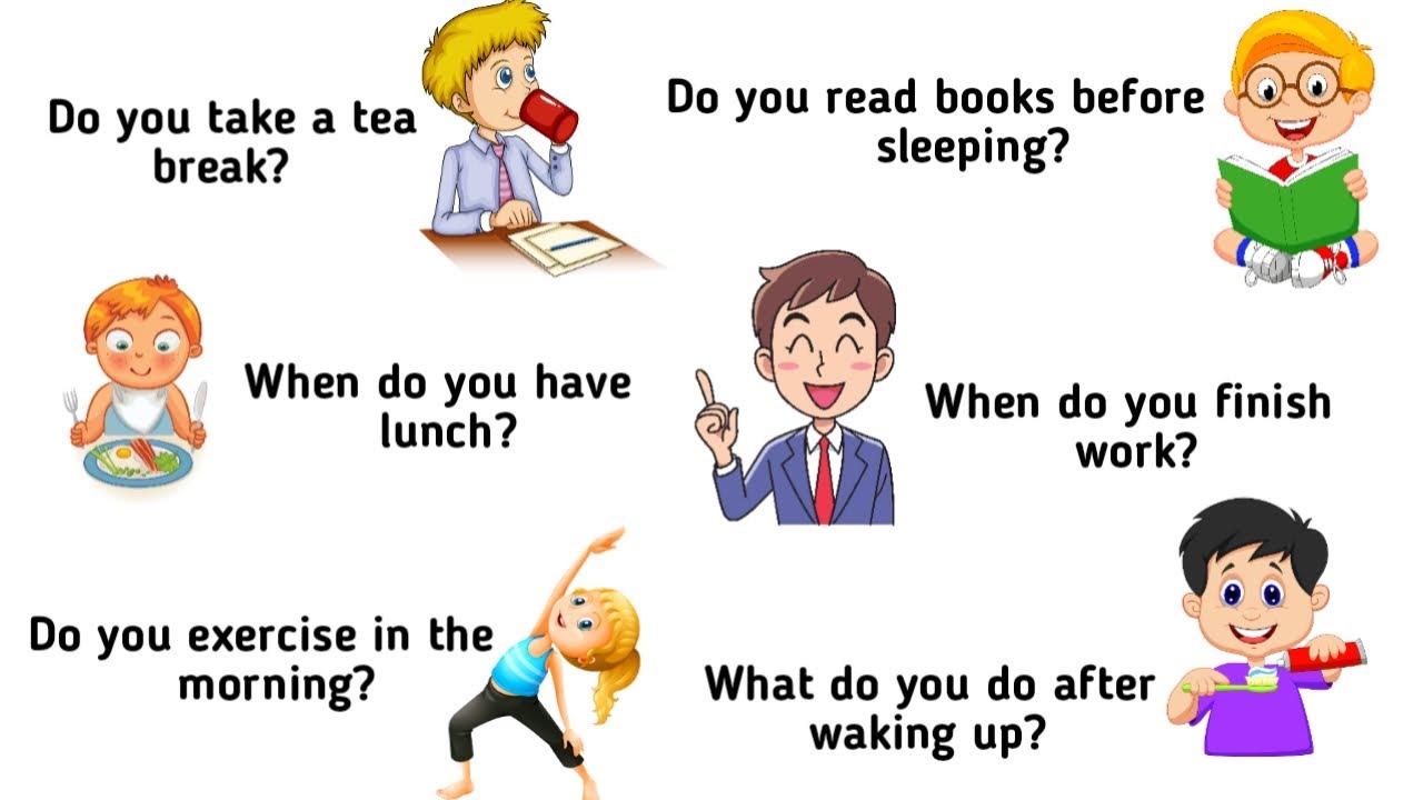 daily routine english sentence | english speaking practice | learning ...