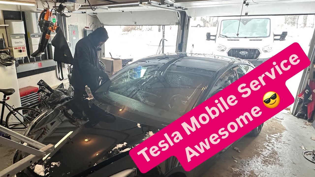 $1513.65 Tesla Mobile Service, Model 3 Windshield Replaced - YouTube