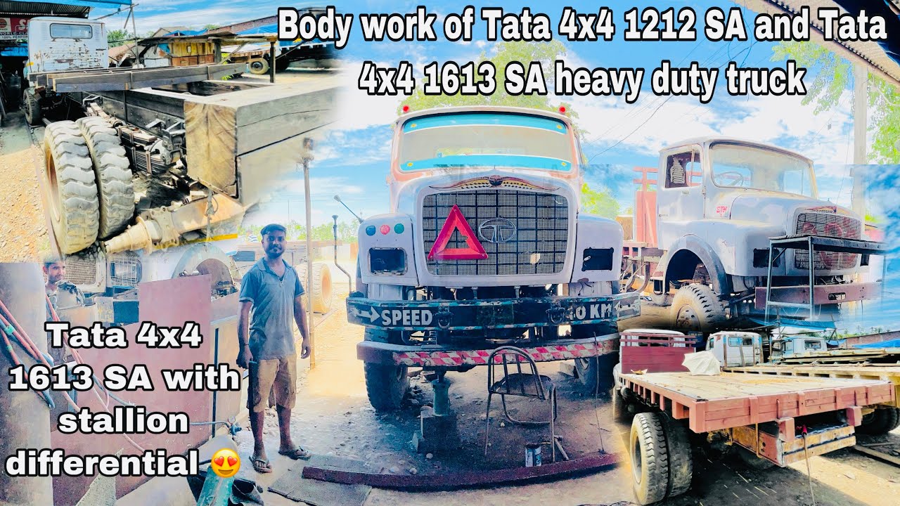 Tata legend 1212 SA 4x4 truck and Tata 1613 SA 4x4 truck body work and ...
