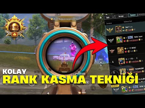 RANK KASMA TEKNİĞİ VE  DİKKAT EDİLECEK HUSULAR LAZURİ SOLO PUBG MOBİLE