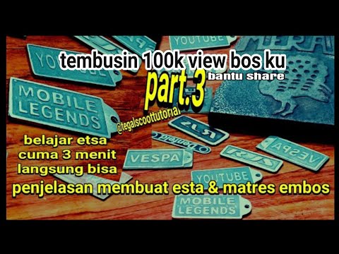 membuat etsa logam bahan alumunium cuma 3 menit & penjelasan cara cepat membuat matres embos