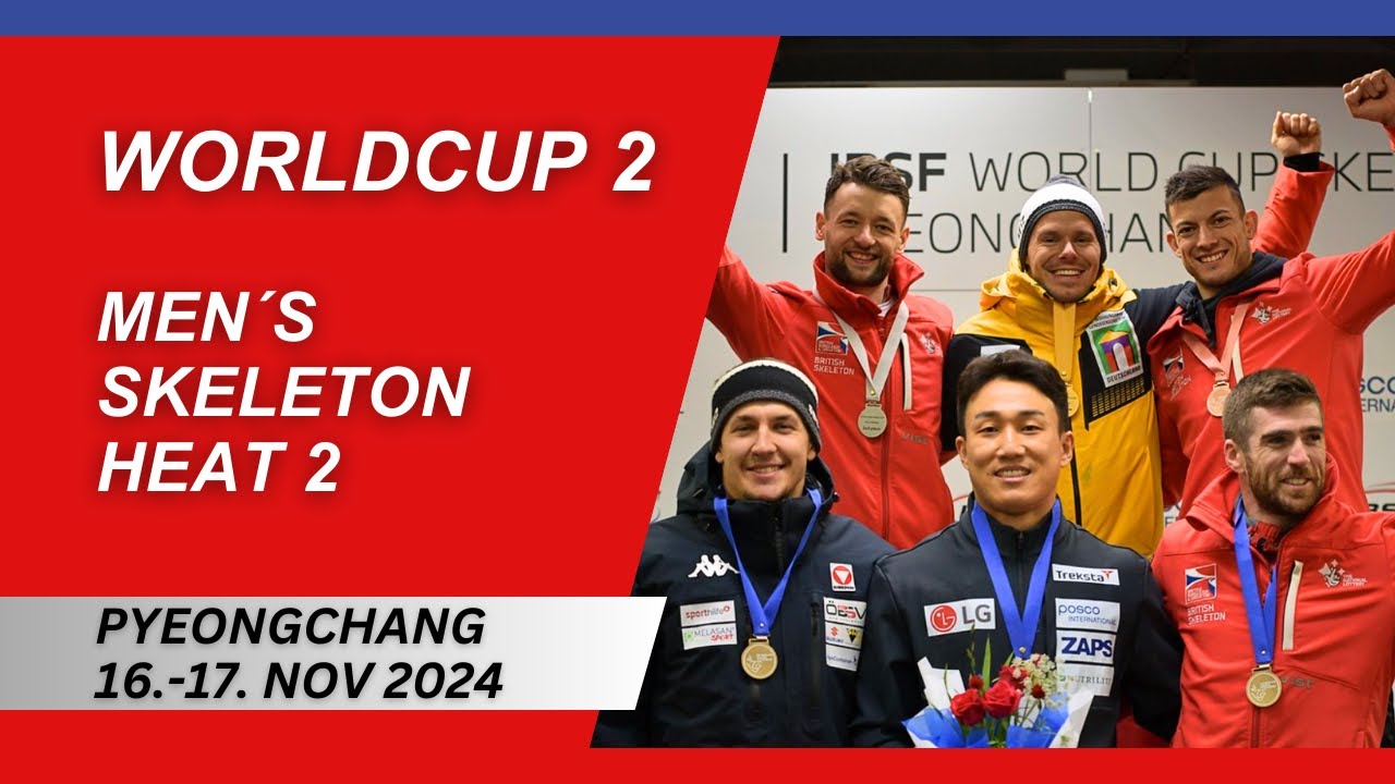 IBSF World Cup Pyeongchang - Men's Skeleton - Heat 2 - YouTube