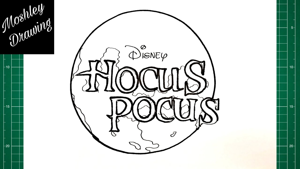 How to Draw Hocus Pocus Logo - YouTube