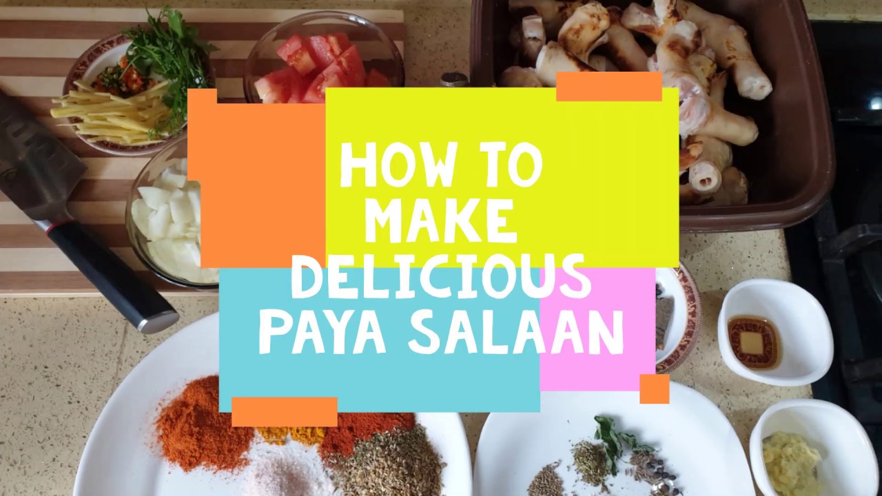 Paya salaan recipe - YouTube
