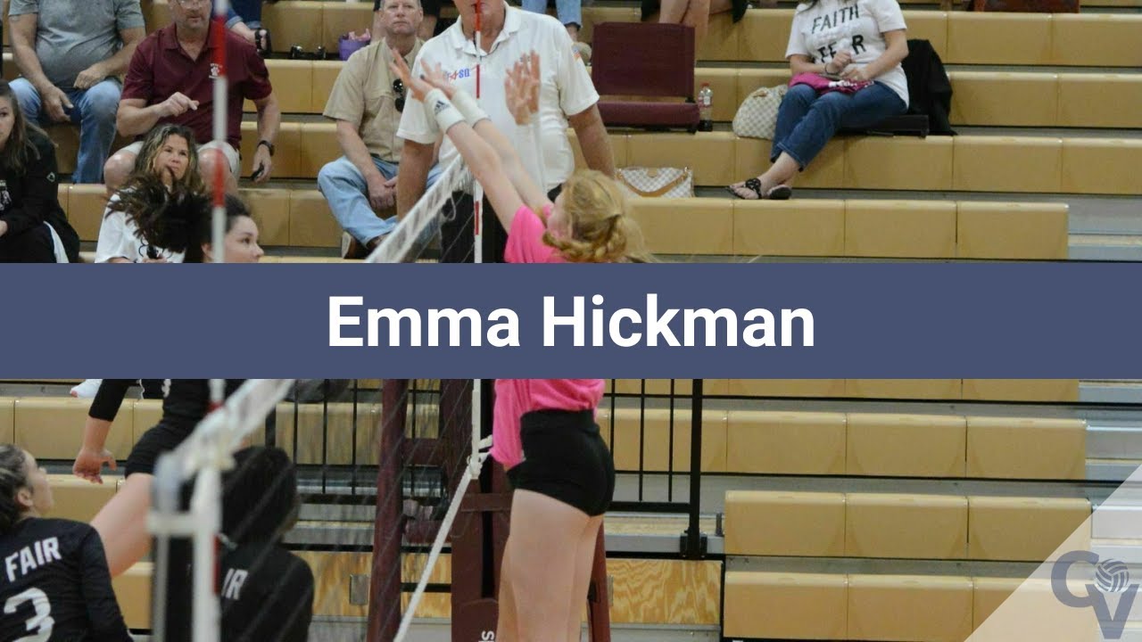 Emma Hickman Volleyball Highlights - TX 2023 - Mid - YouTube