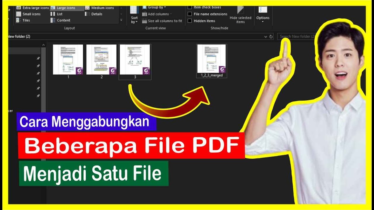 Cara Menggabungkan Beberapa File PDF Menjadi Satu File - YouTube