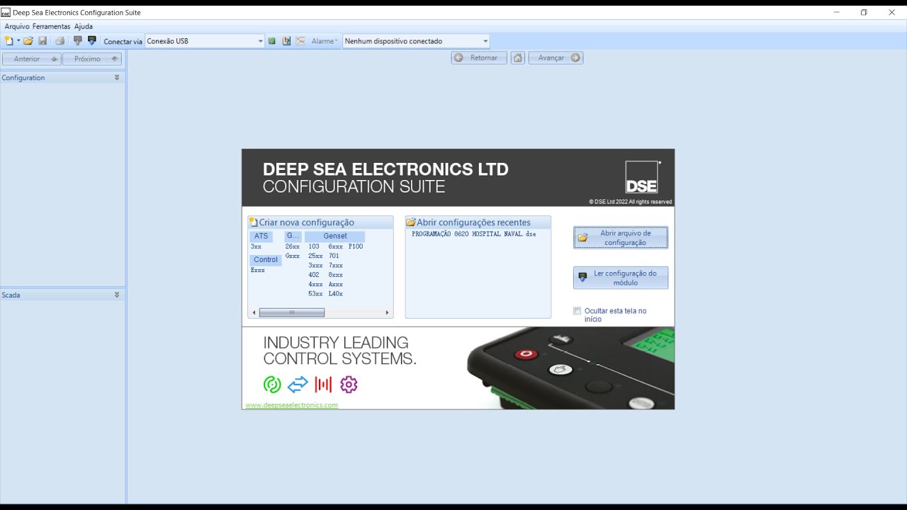 Atualização de linguagem para português dos Módulo DSE Deep Sea ...