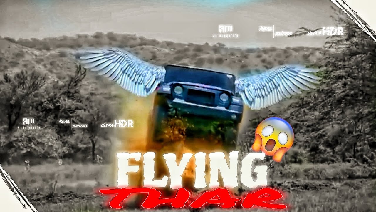 4x4 Flying Thar 😱 @MRINDIANHACKER Thar whatsApp status - YouTube