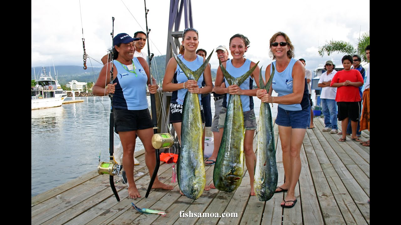 Ladies lets go fishing in Samoa Fishing adventure ocean USA|Fishing usa ...