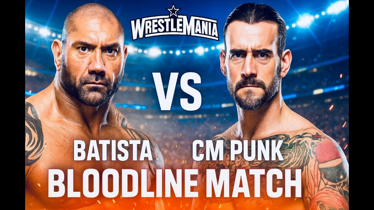 Batista vs CM Punk WrestleMania CHAOS WWE 2k25 - YouTube