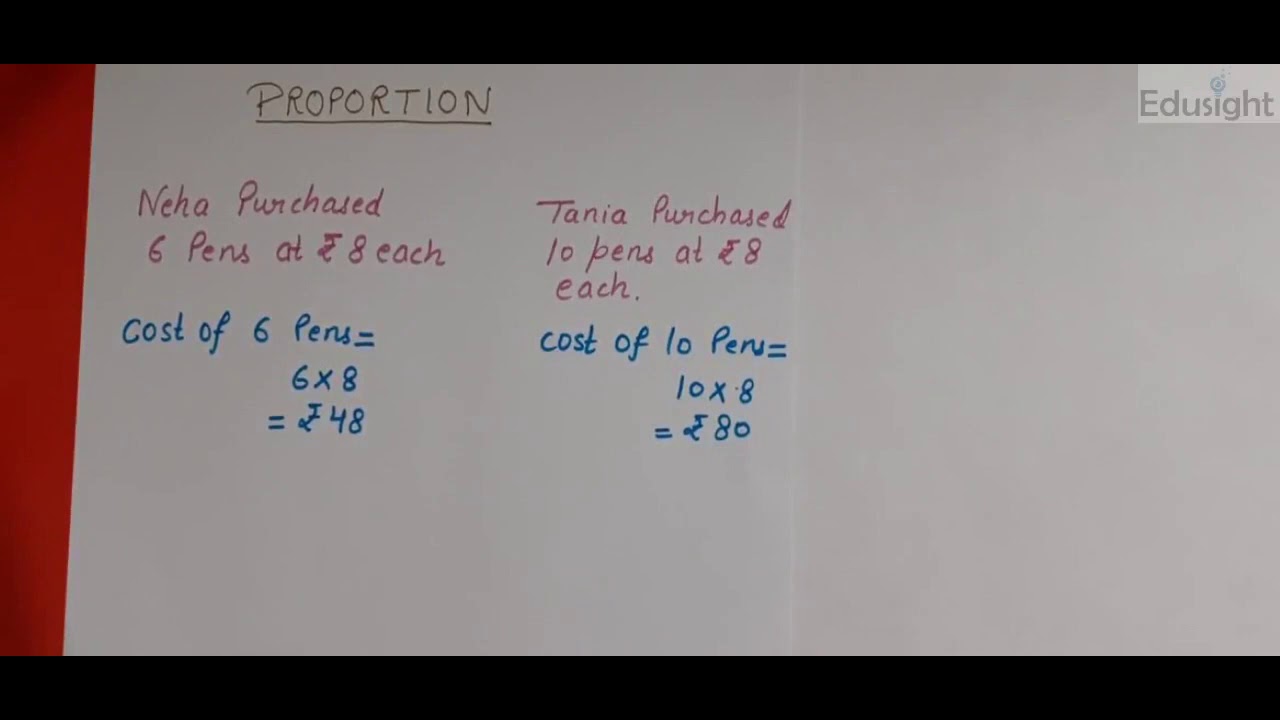 Proportion [Concept explained with Examples] - YouTube