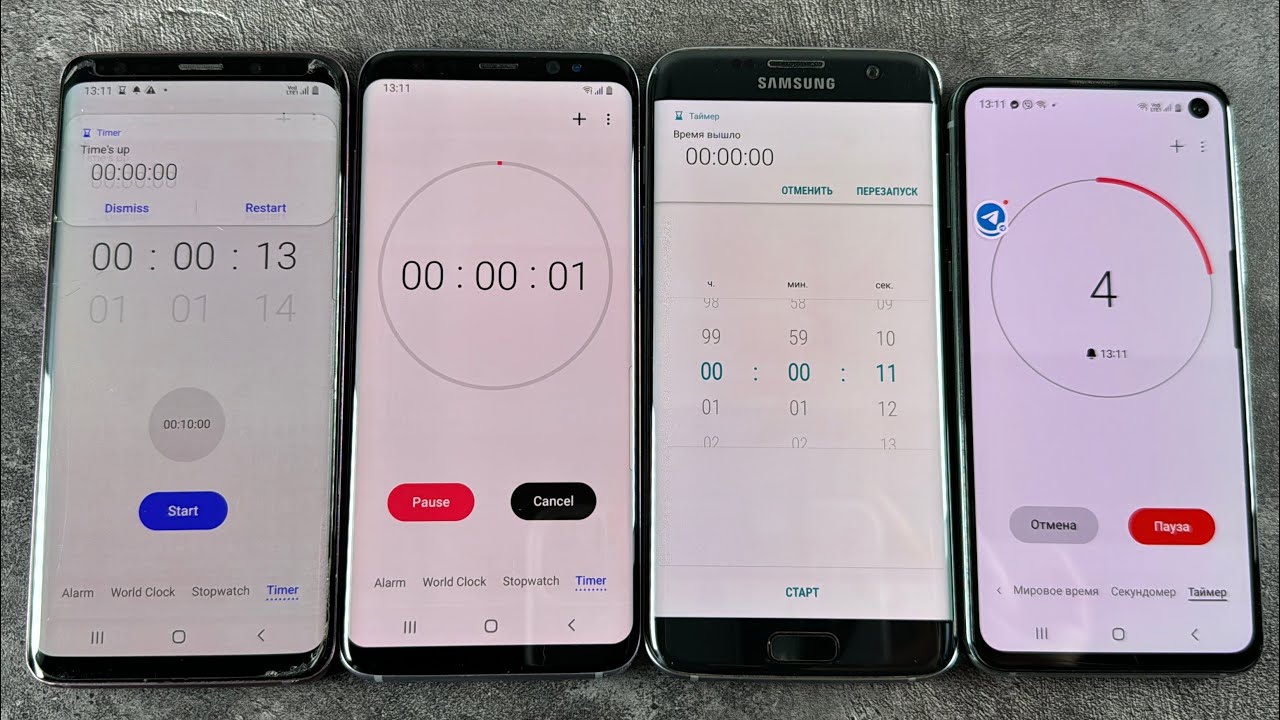Same time Timer Samsung S7+S8+S9+S10e - YouTube