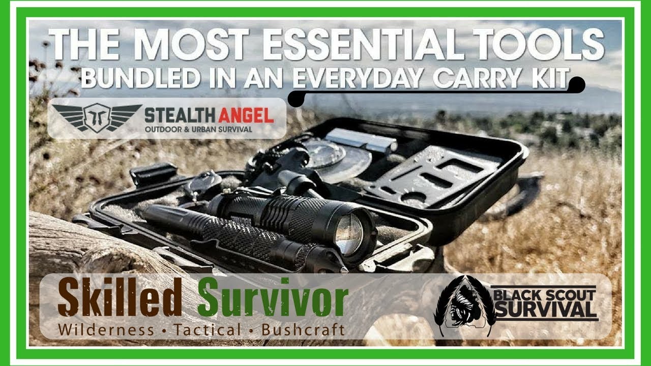 Stealth Angel Compact 8-IN-1 Survival Kit Review - My Everyday Carry ...
