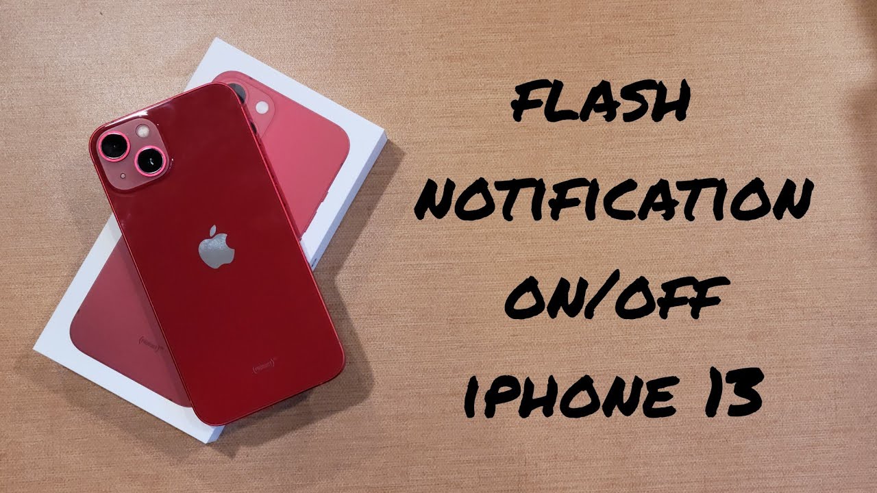 How to turn LED flash for alerts on and off iphone 13 - YouTube
