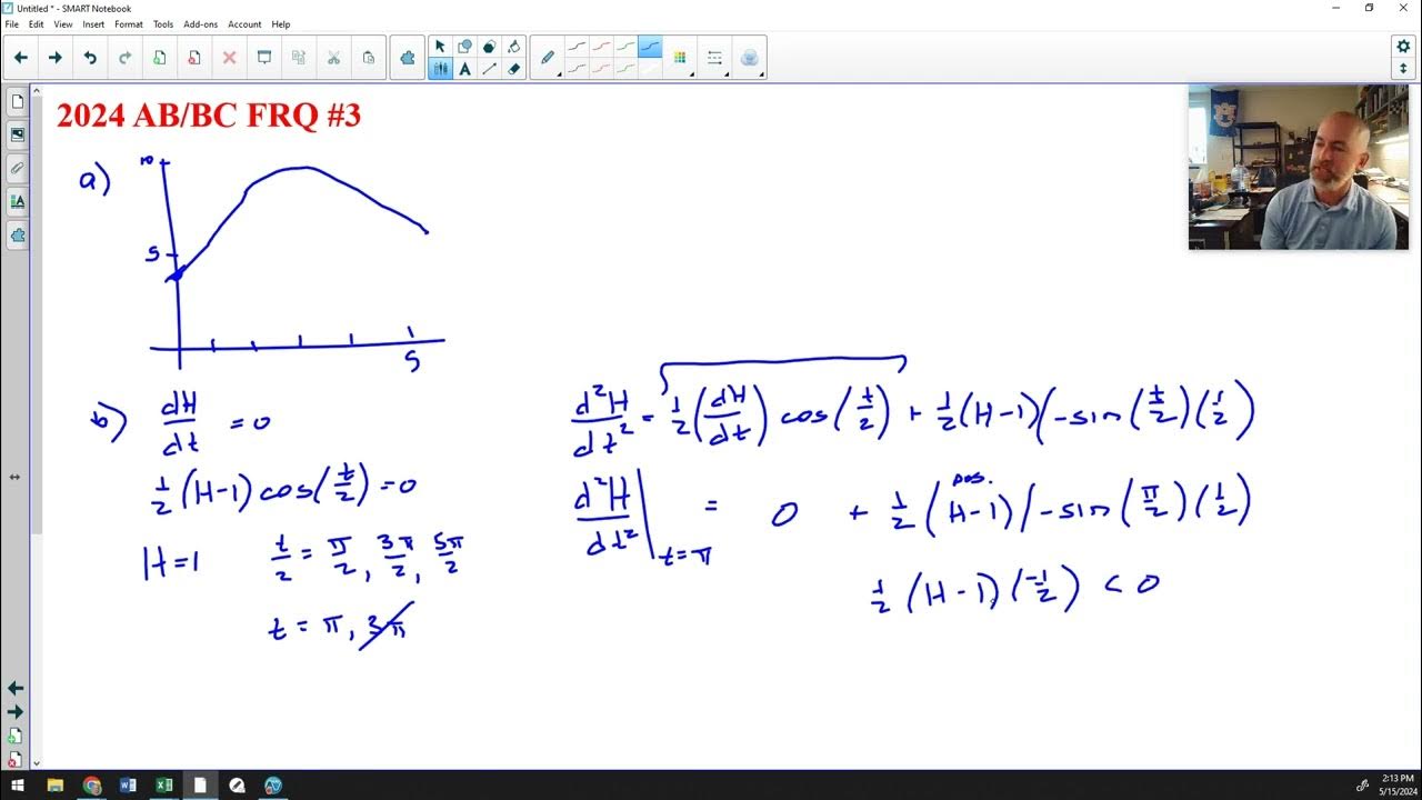 2024 AP Calculus AB & BC Exam - FRQ #3 Solution - YouTube