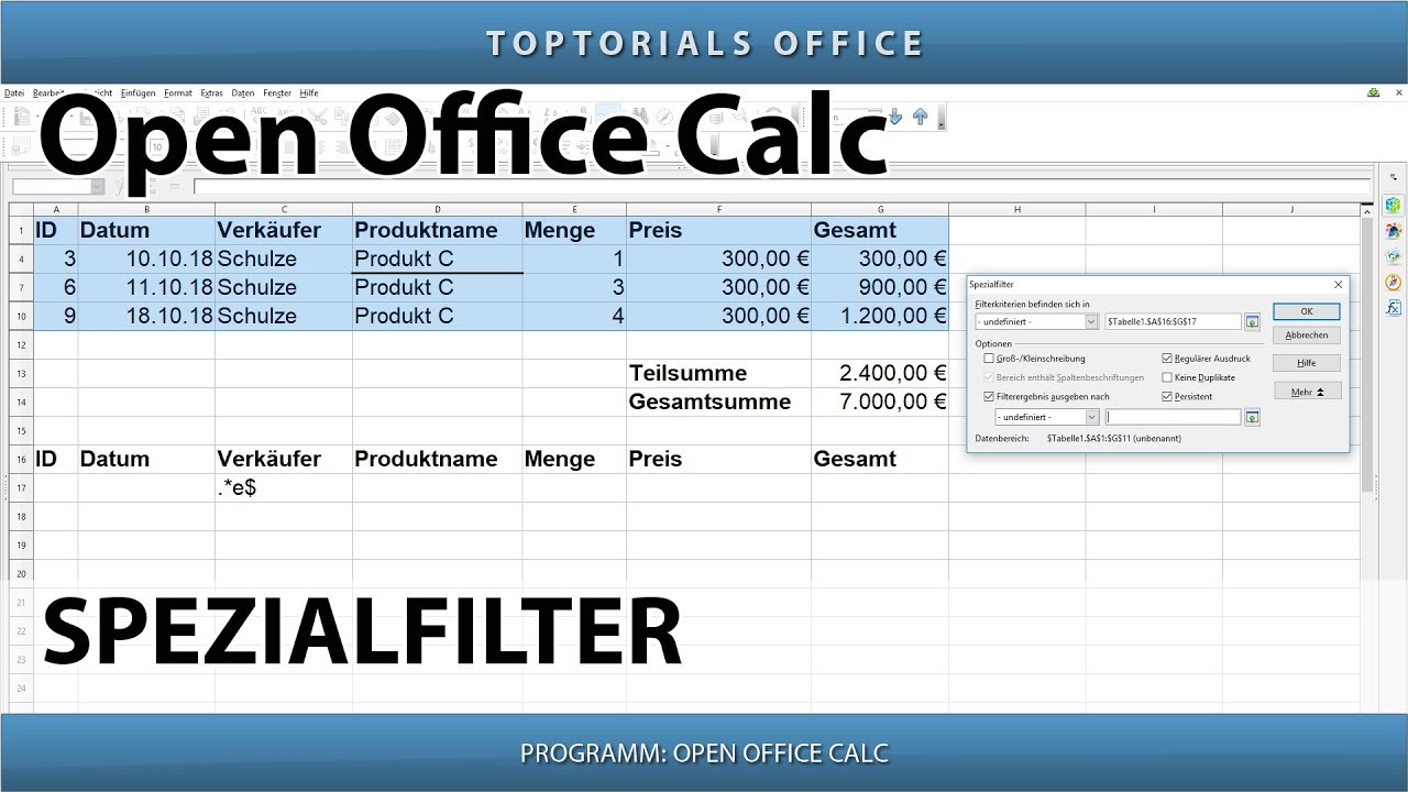 Spezialfilter Ganz Einfach Erweiterter Filter OpenOffice Calc YouTube spezialfilter-ganz-einfach-erweiterter-filter-openoffice-calc-youtube