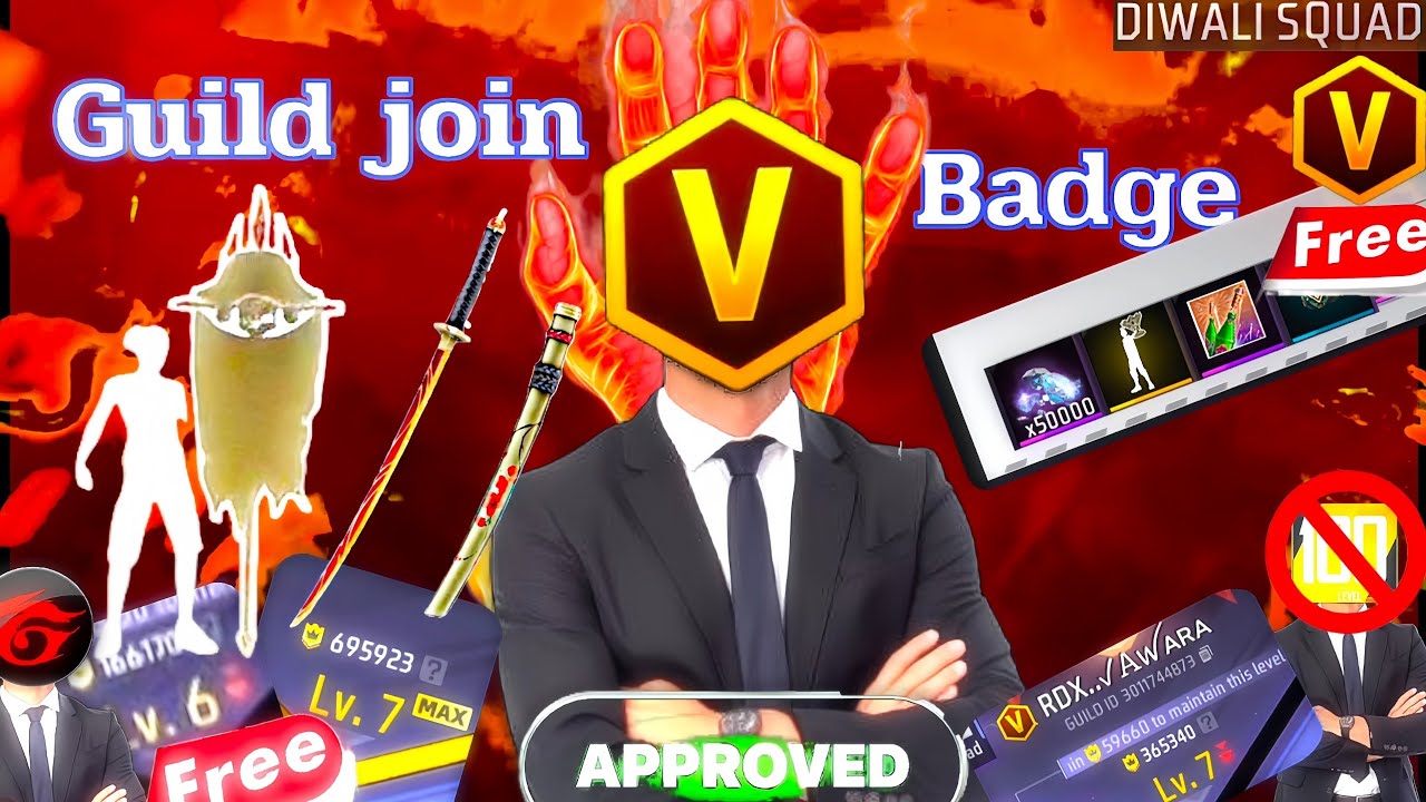 How to join v badge guild 🤯🔥[2/10] Guild Tips and tricks free Emote ...