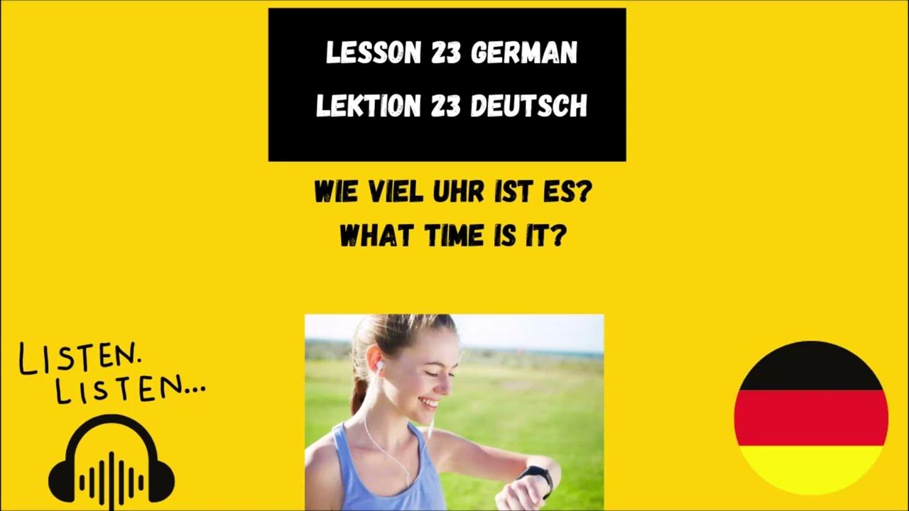How to tell time in German | Time in German | Wie viel uhr ist es ...