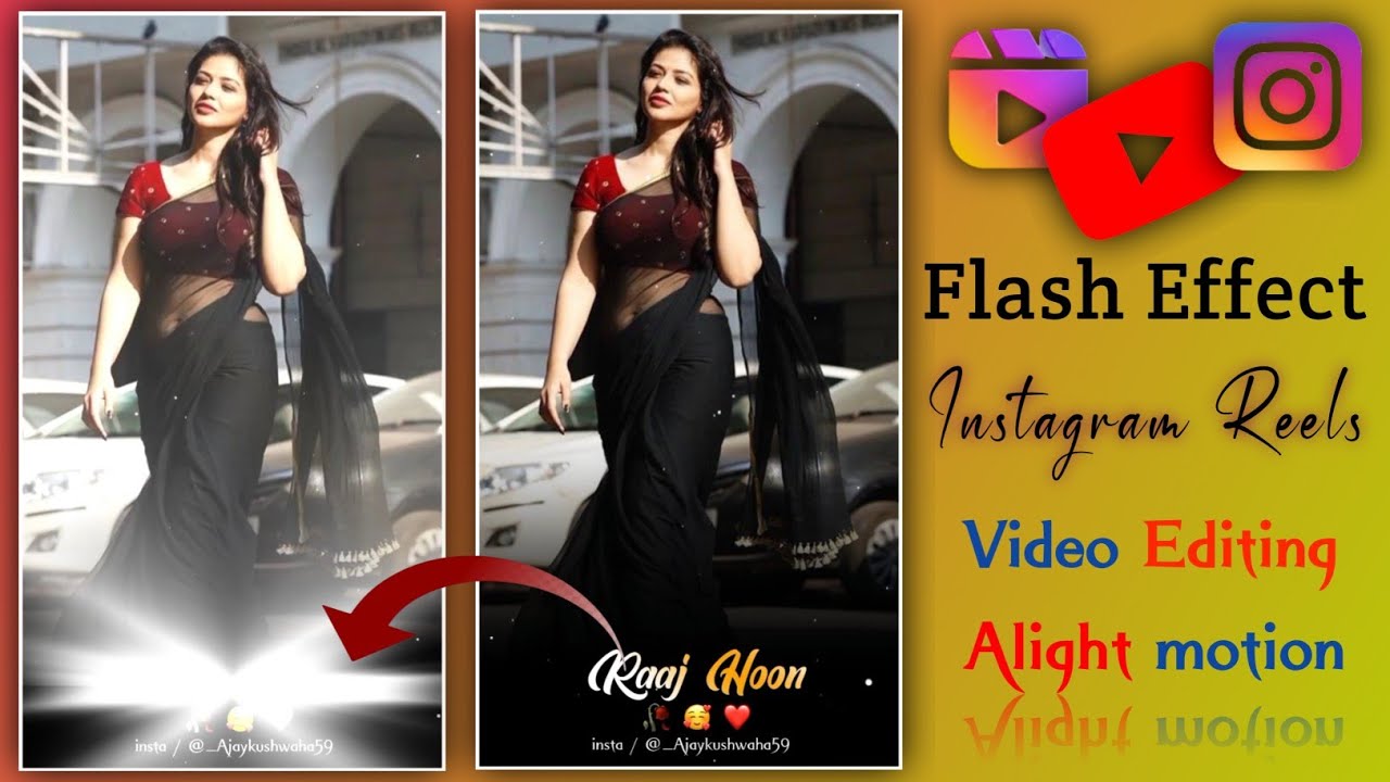 Instagram reels editing video alight motion || Flash effect alight ...